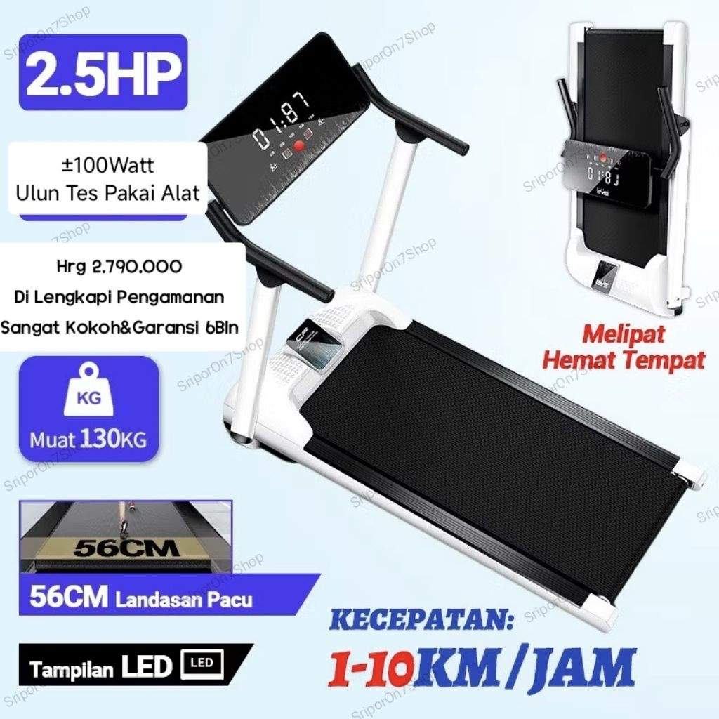 Jual Treadmill Listrik Dengan Watt Rendah ±100watt | Shopee Indonesia