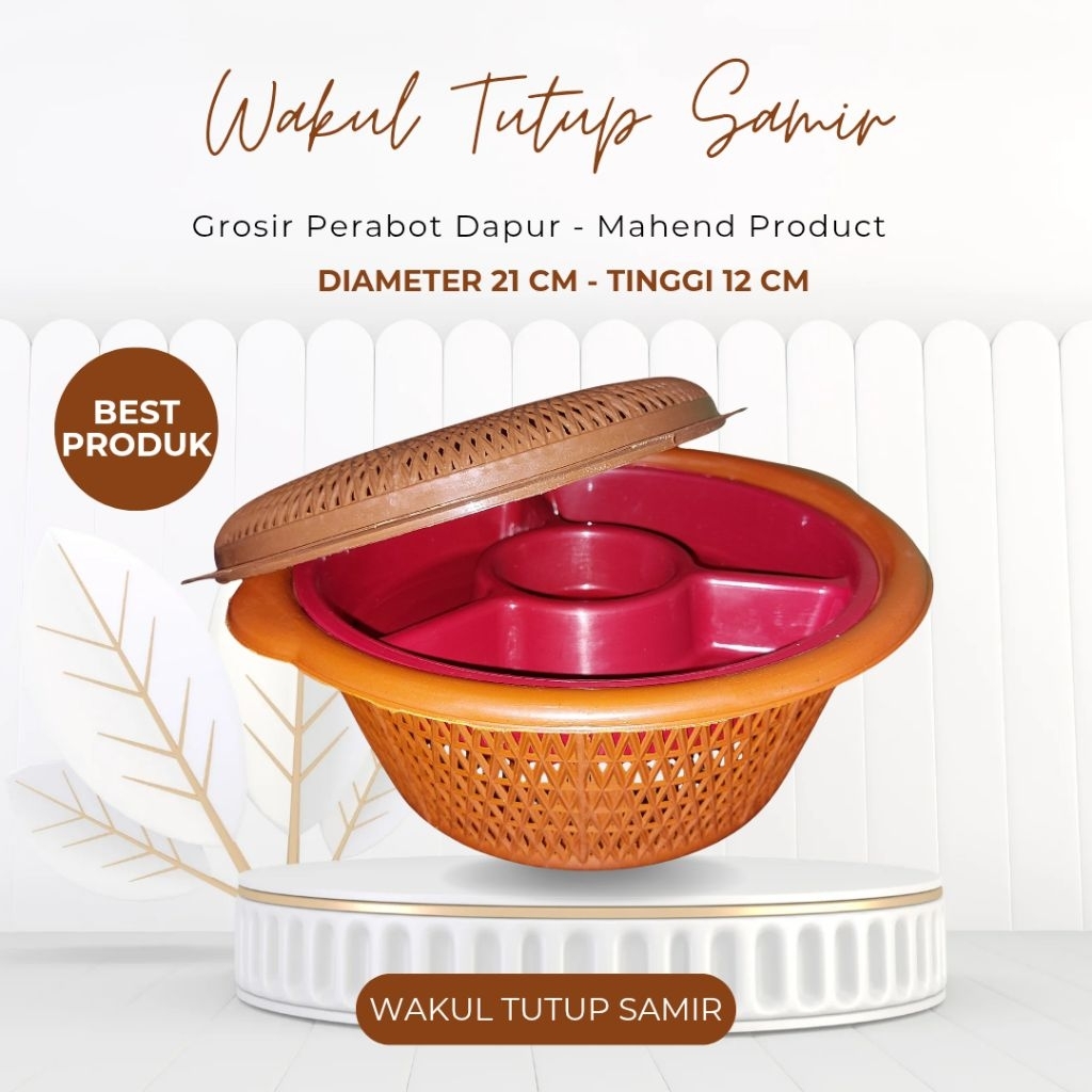 Jual Wakul Besek Tutup Samir Wakul Tutup Plastik Serbaguna | Shopee ...