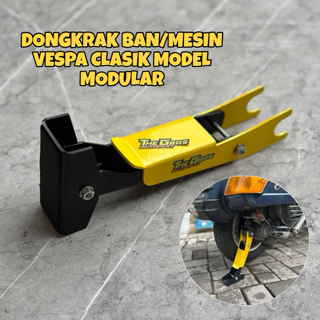 Jual Dongkrak Vespa Ring 10 Ring 8 Dongkrak Vespa Belakang Mesin Ban ...