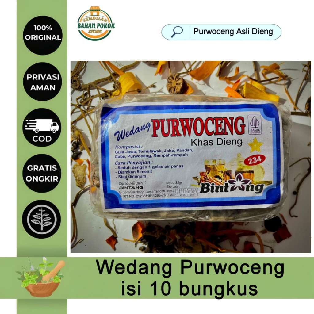 Jual 𝗪𝗲𝗱𝗮𝗻𝗴 𝗣𝘂𝗿𝘄𝗼𝗰𝗲𝗻𝗴 𝘁𝗿𝗮𝗱𝗶𝘀𝗶𝗼𝗻𝗮𝗹 𝗸𝗼𝗺𝗽𝗹𝗶𝘁 𝗴𝘂𝗹𝗮 𝗷𝗮𝘄𝗮 𝗮𝘀𝗹𝗶 𝗗𝗶𝗲𝗻𝗴 ISI 10 ...