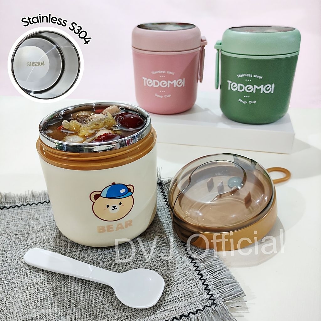 Jual Termos Sup Makanan Stainless S30408 / PP Tempat Sup Premium Tahan ...