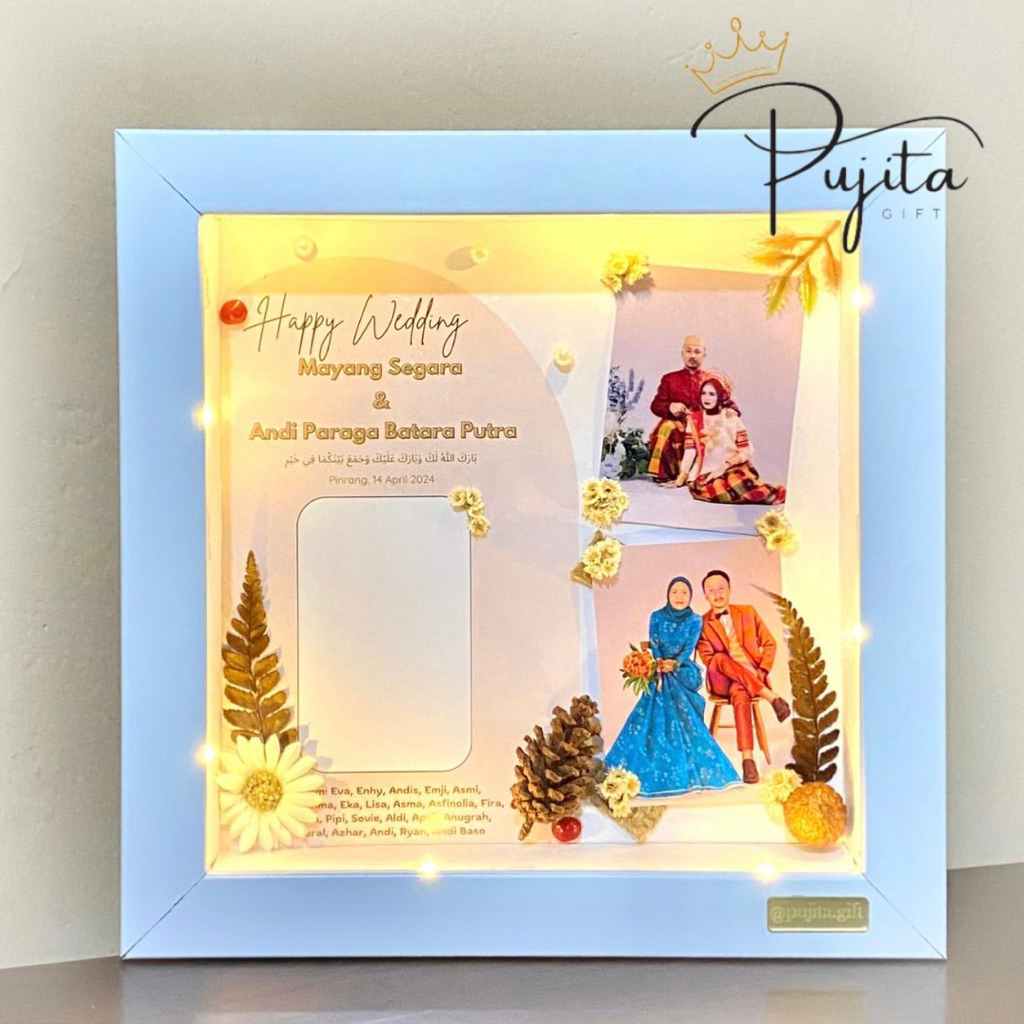 Jual Frame 3D Logam Mulia Antam UBS Galeri 23 Emas Rustic Hadiah Kado ...