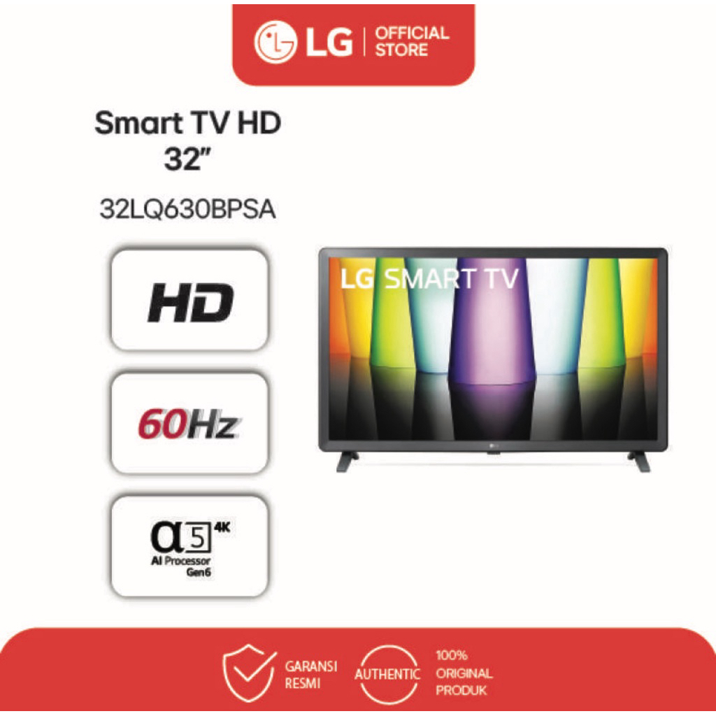 Jual LG TV LQ63 Smart TV 32 inch with α5 Gen 5 AI Processor ...