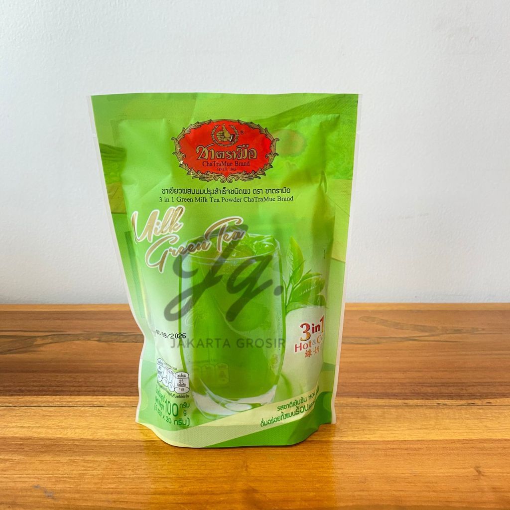 Jual Chatramue Instant Thai Milk Green Tea 5 sachet x 20gr | Shopee ...