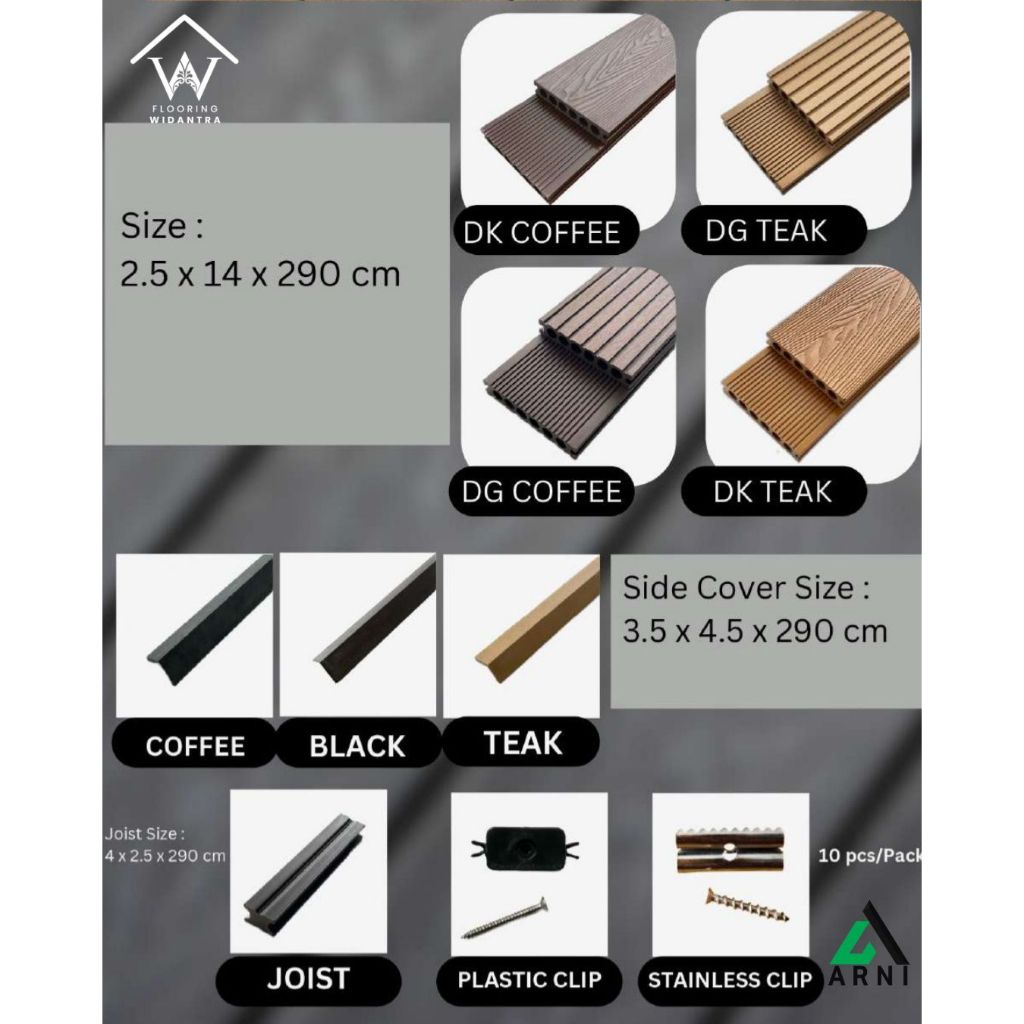 Jual WPC DECKING KISABA TEBAL 25mm | Shopee Indonesia