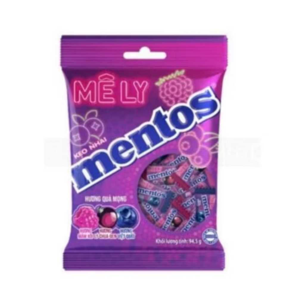Jual MENTOS BERRY GOOD 120g [Isi 40 Butir] Permen Kunyah Rasa Rasberry ...