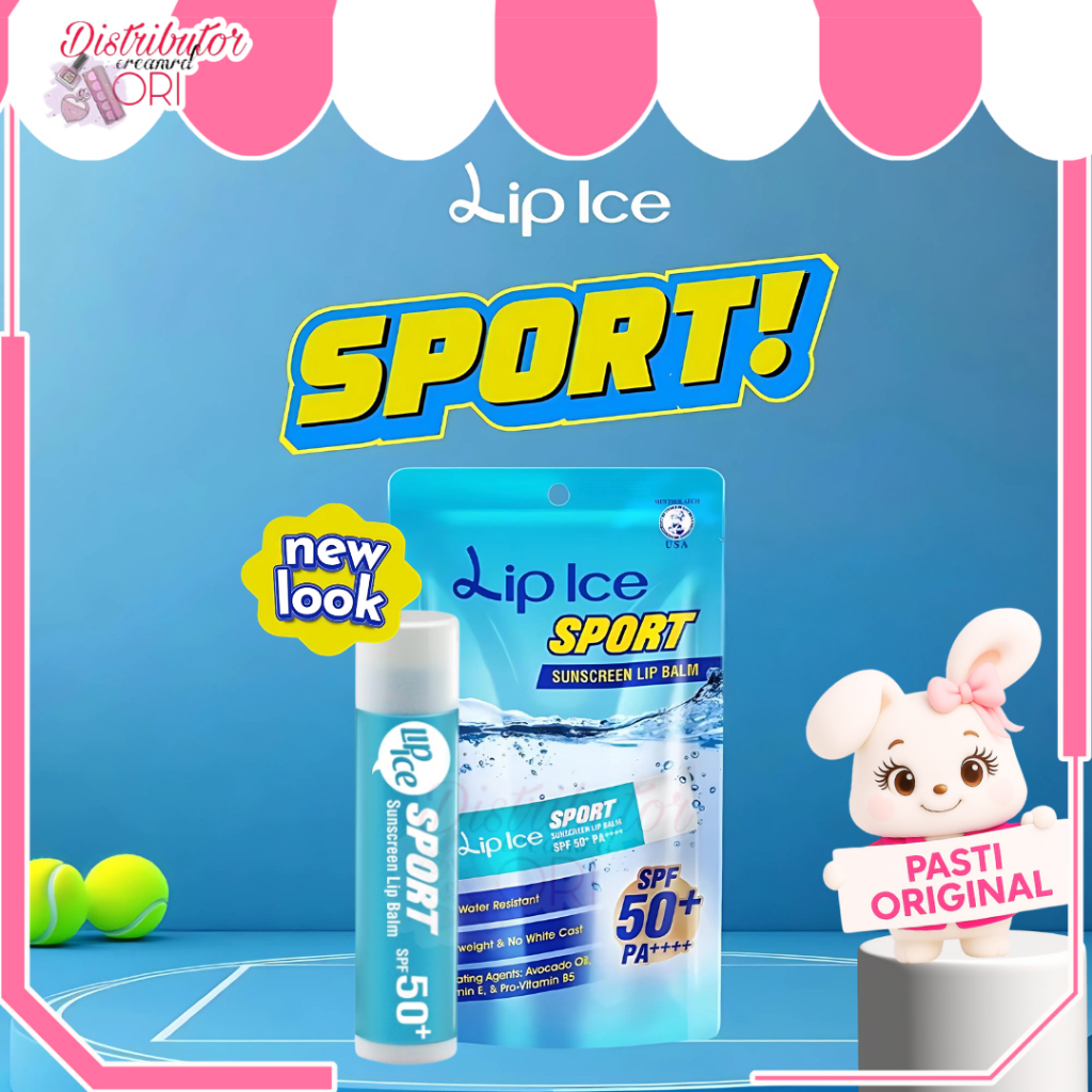 Jual LIP ICE Sport Sunscreen Lip Balm SPF 50+ PA++++ - 4,6 gr ...