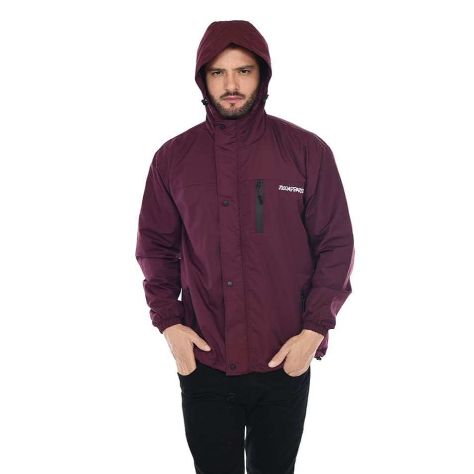 Jual FIKENY - JAKET GUNUNG OUTDOOR WARNA MAROON | WATERPROOF TEBAL ANTI ...