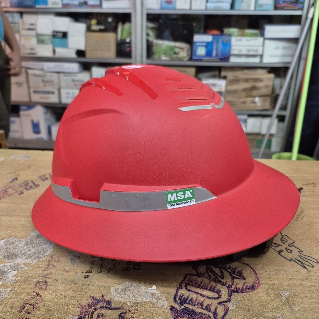Jual Helm MSA V-Gard C1 Fullbrim New Fastrack - Safety Helmet Proyek ...