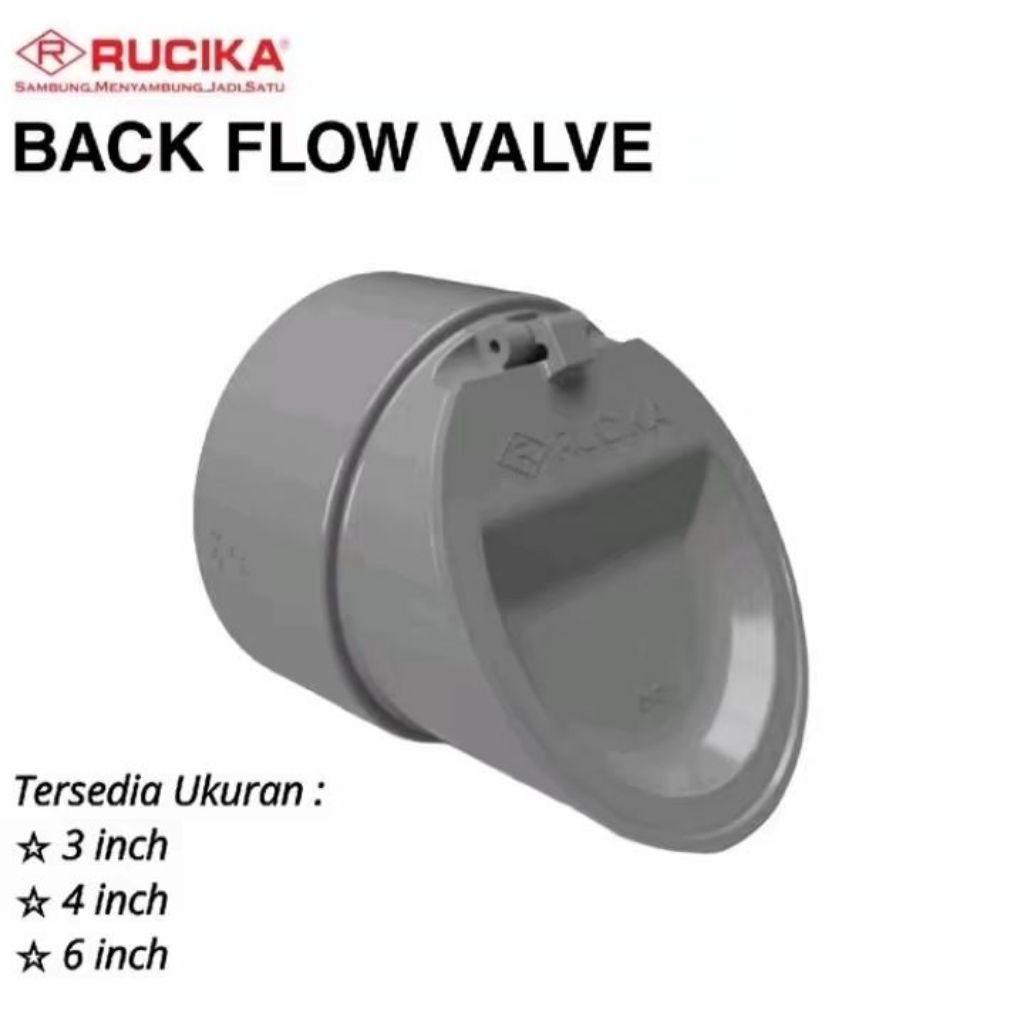 Jual Backflow Valve PVC Rucika 3 inch Penutup Saluran Pembuangan Pipa ...