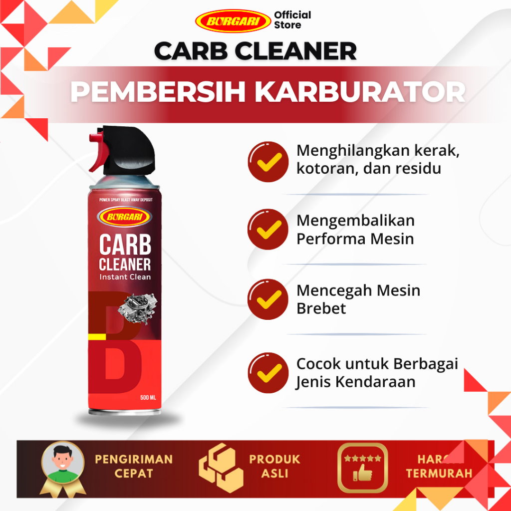 Jual Burgari Carb Cleaner 500 ML / Pembersih Karburator | Shopee Indonesia