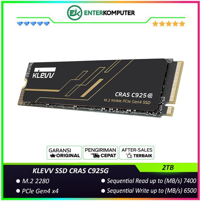 Jual KLEVV SSD CRAS C925G 2TB M.2 2280 NVMe PCle Gen4 x4 with Heatsink ...