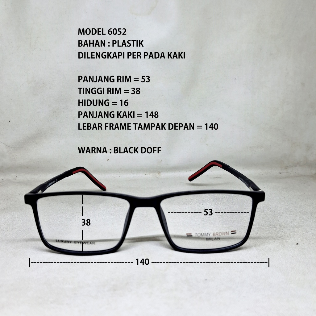 Jual FRAME KACAMATA 6052 PLASTIK PETAK CEWEK COWOK MUKA SEDANG | Shopee ...