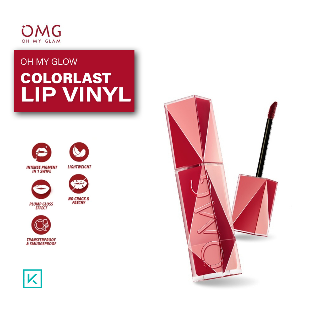 Jual OMG Oh My Glow Colorlast Lip Vinyl 2.5 g | Shopee Indonesia