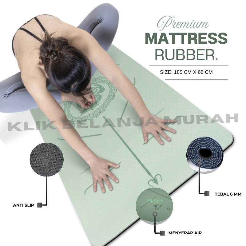 Jual MATRAS YOGA PREMIUM !!! MATRAS MATT RUBBER CANTIK HIGH QUALITY ...