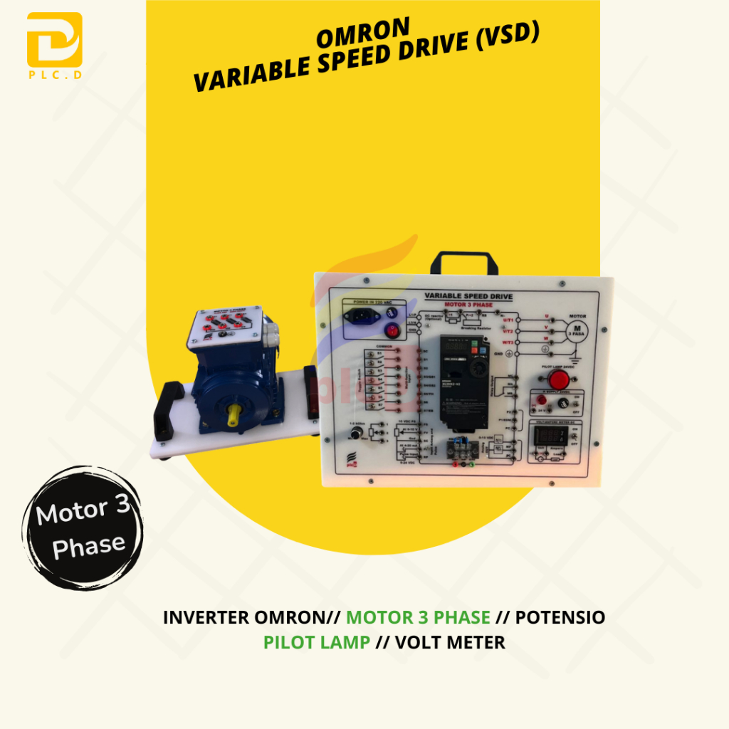 Jual Trainer Inverter 3 Phase Omron free induction motor | Shopee Indonesia