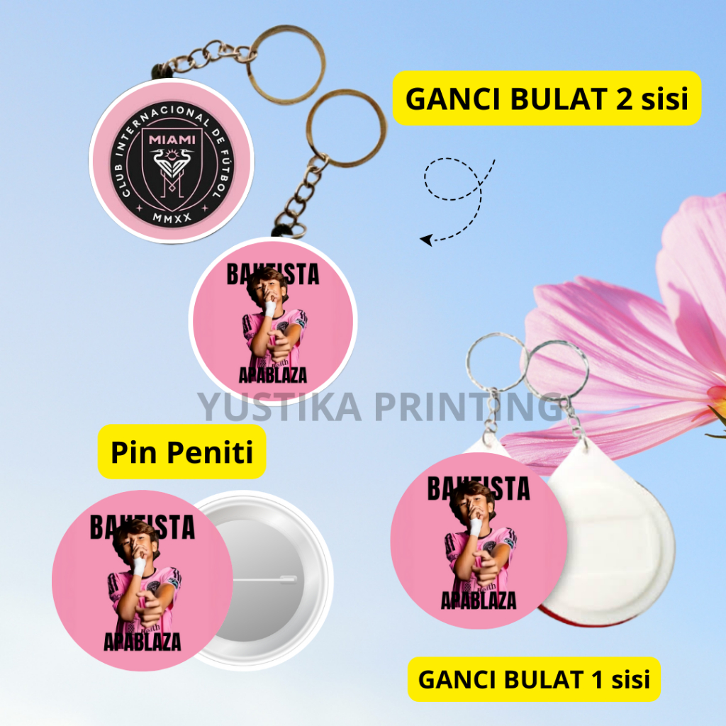 Jual (GANCI BULAT) Gantungan Kunci dan PIN Benjamin Suarez Roger Jr ...