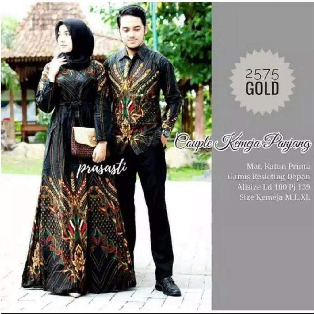 Jual SET BAJU MUSLIM COUPLE KODE 2575 by kenangabusana MATERIAL FULL ...