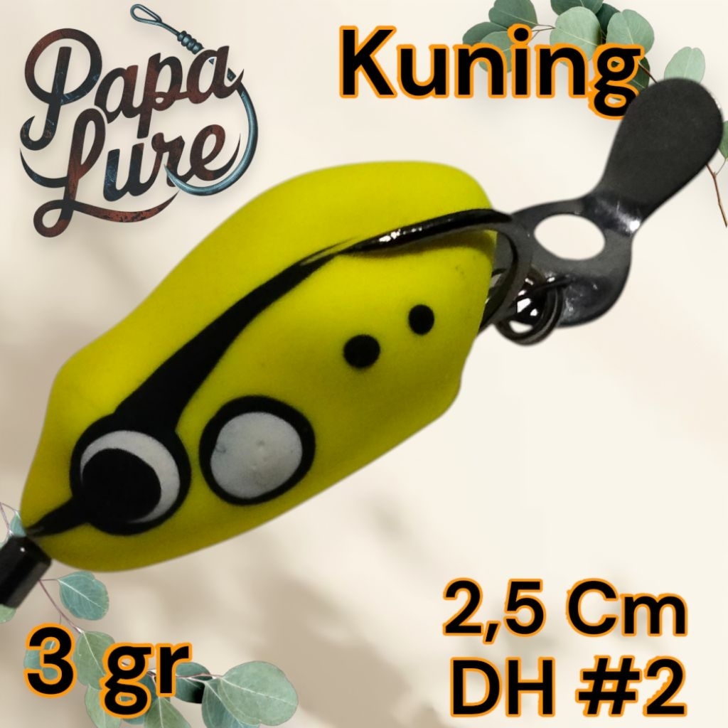 Jual soft frog berisik blade entong rasa jaws 2,5 cm | Shopee Indonesia