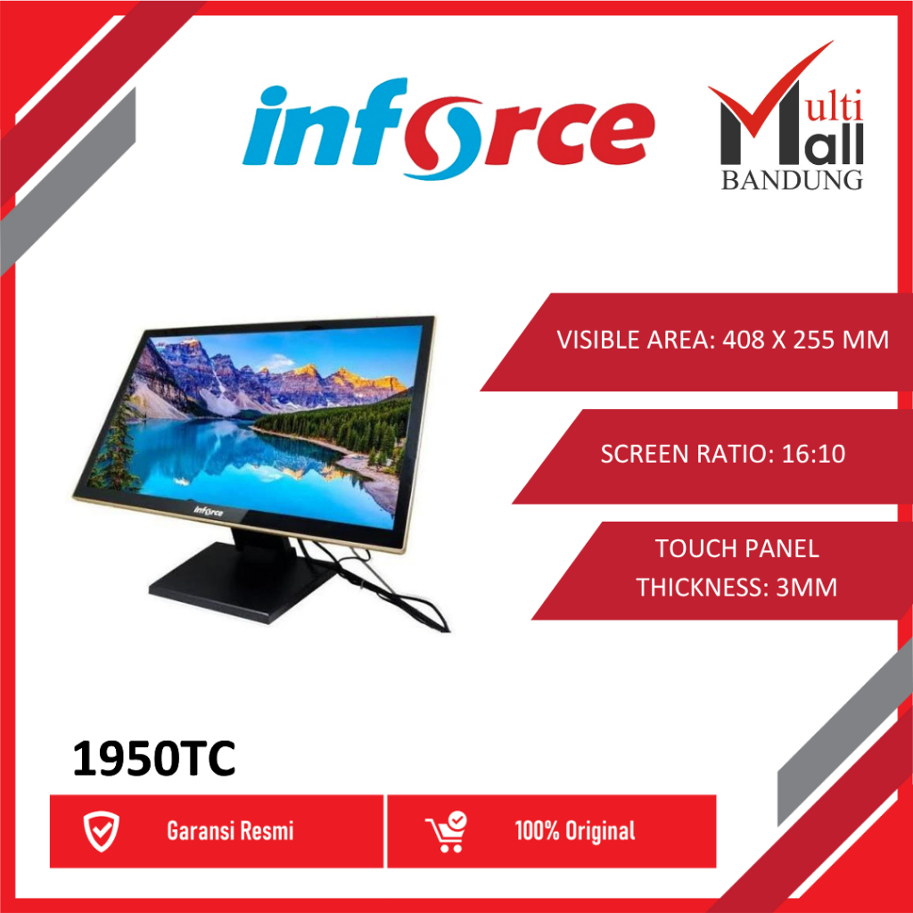 Jual Inforce Monitor Touchscreen 19.5" 1950 Touch Screen 19 20 19.5 ...