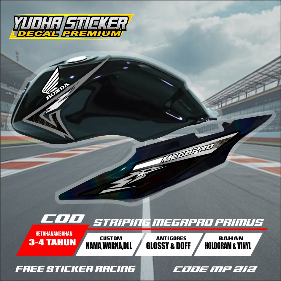 Jual STICKER STRIPING MEGAPRO PRIMUS CODE MP 212 - 218 / STICKER LIST ...