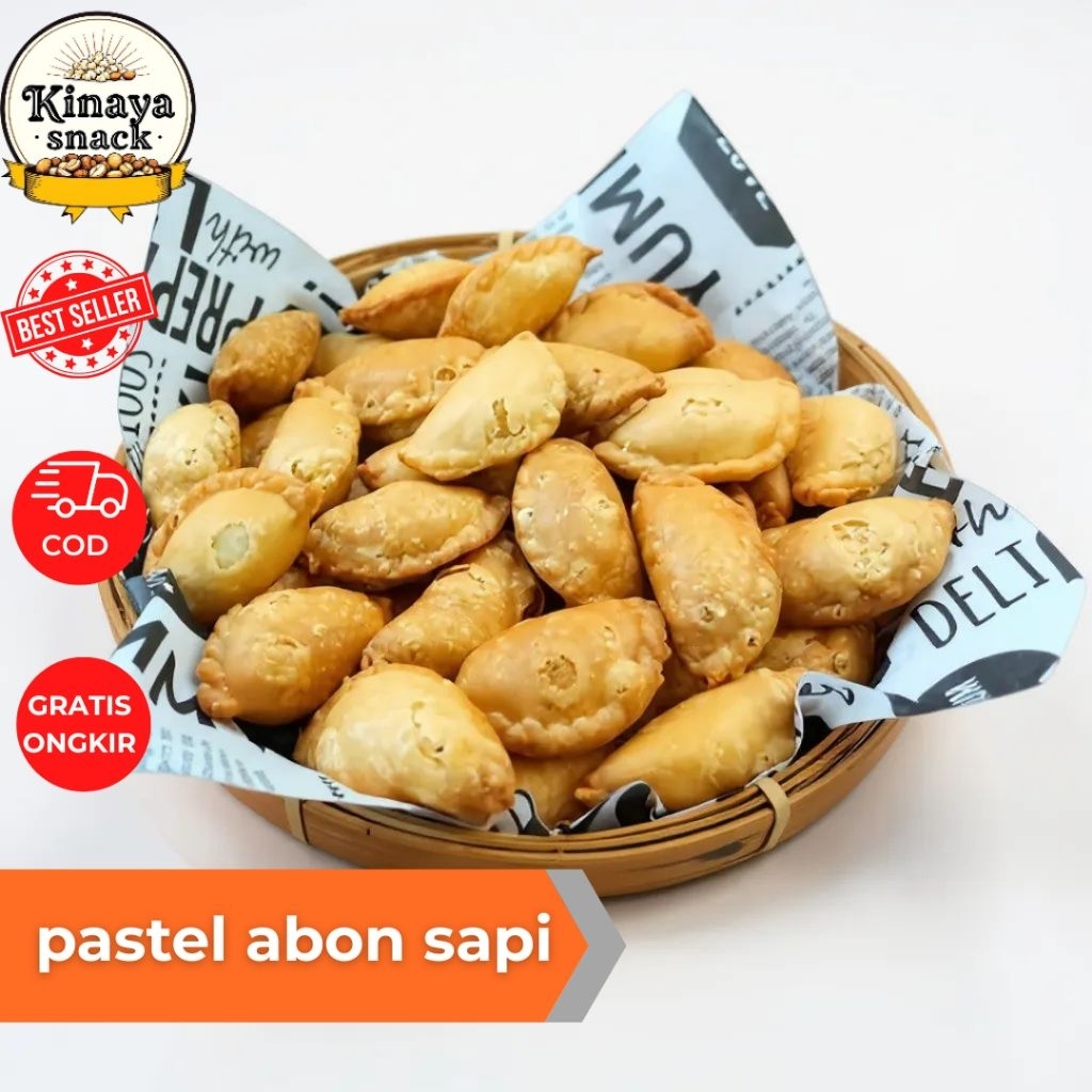 Jual kue pastel kering abon sapi 250 gram 500 gram 1kg Cemilan snack ...