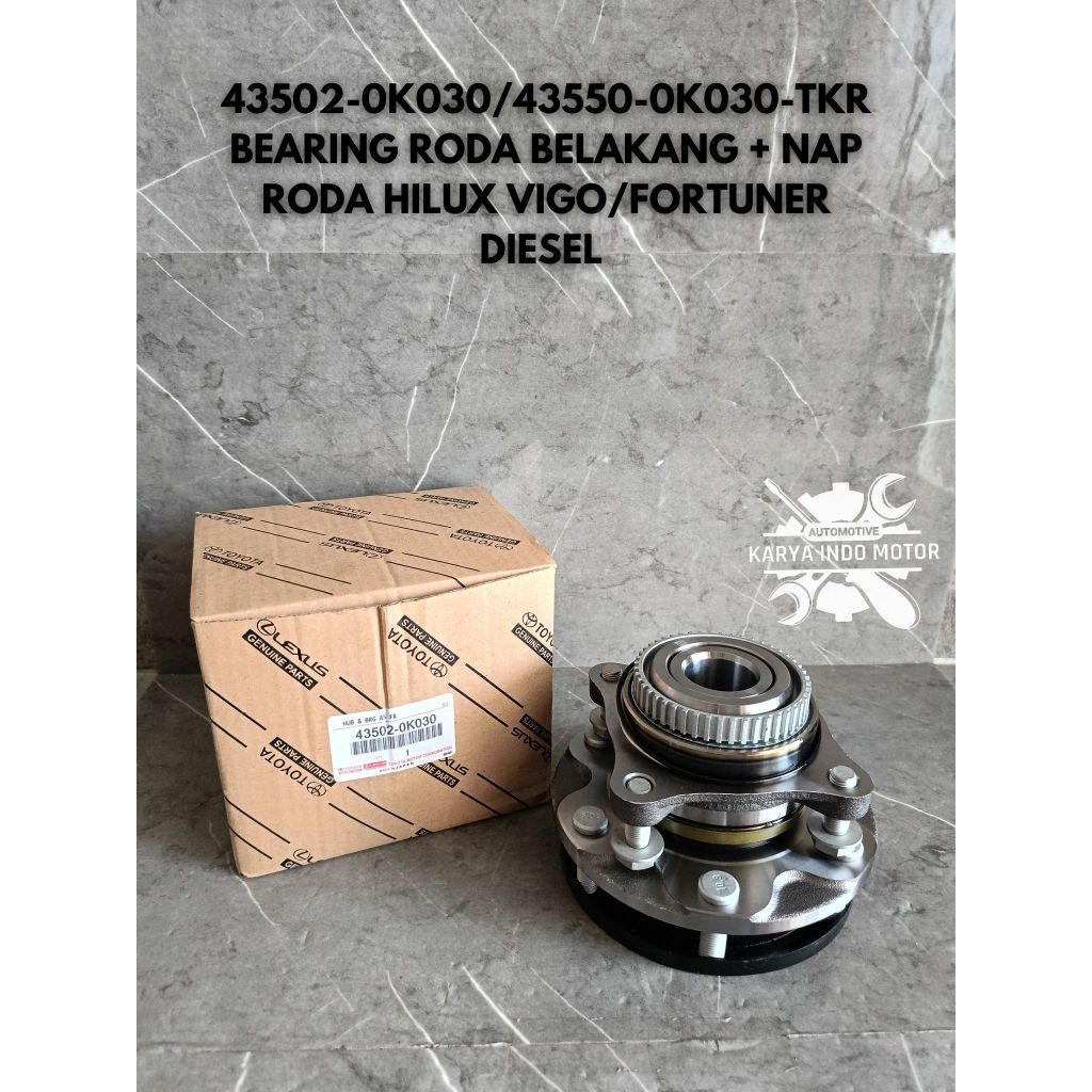 Jual NAP BEARING RODA DEPAN KOMPLIT ASSY TOYOTA HILUX VIGO FORTUNER ...