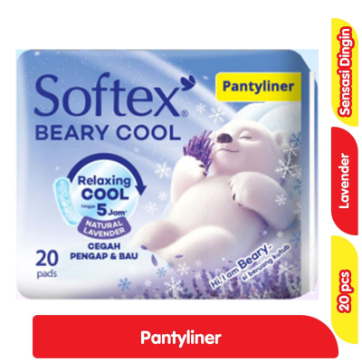 Jual Softex Beary Cool Pantyliner Lavender 20pcs | Shopee Indonesia