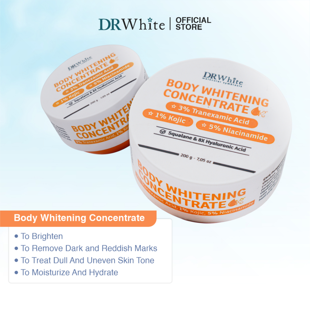Jual DRWhite Body Whitening Concentrate 200g | Shopee Indonesia