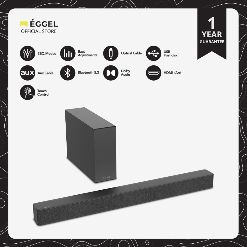 Jual Eggel Stage Max Soundbar / Sound Bar with Wireless Subwoofer ...