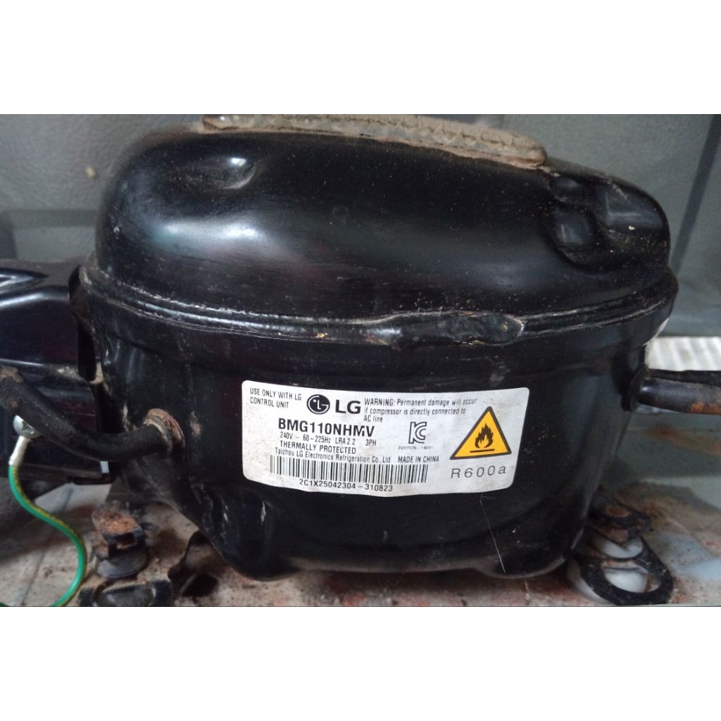 Jual kompresor freezer LG inverter 6 rak original copotan | Shopee ...