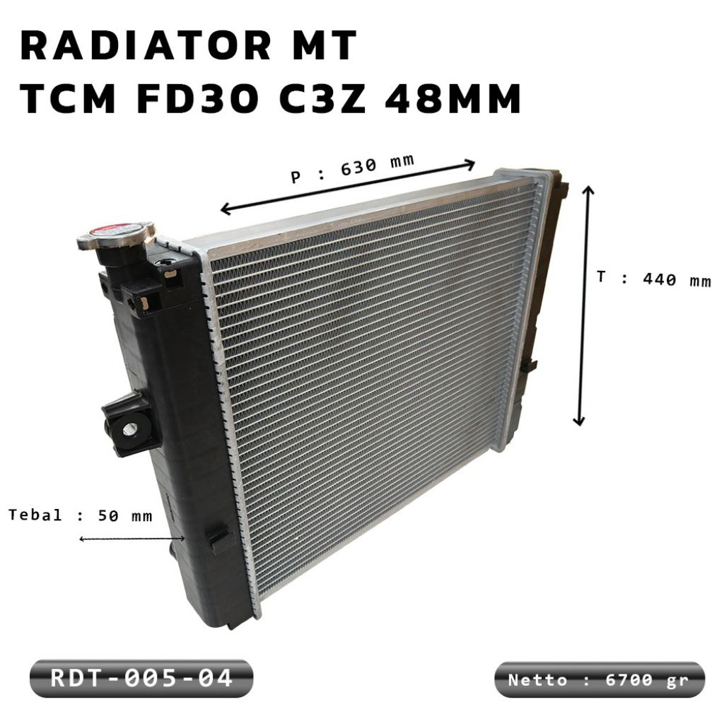 Jual RADIATOR FORKLIFT TCM 2-3 TON PN. 239A2-10102 FD30C3Z MANUAL ...