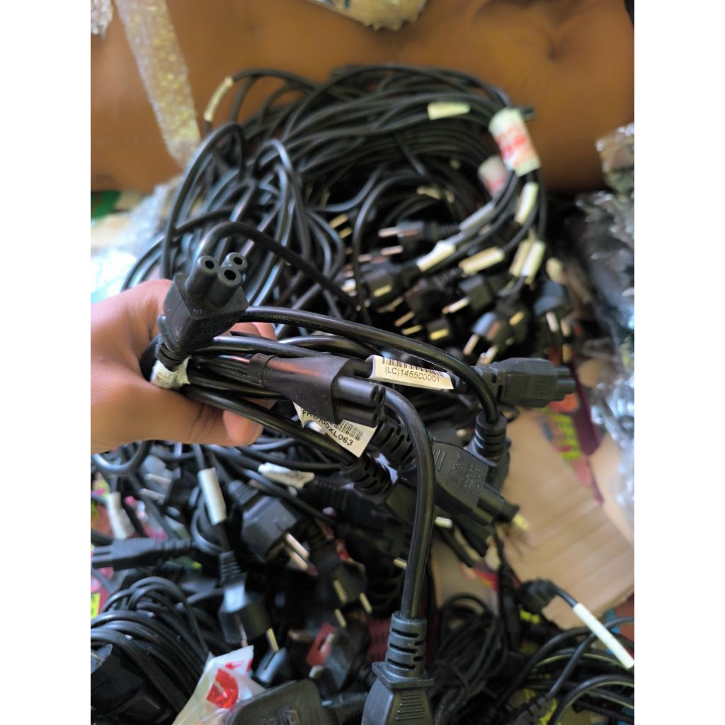 Jual Kabel Power Laptop Second Original model Lurus terbaik | Shopee ...