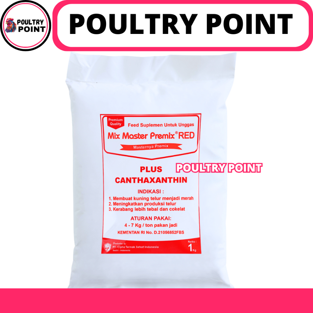 Jual MIX MASTER PREMIX RED 1 KG - Premix Ayam Bebek Petelur Plus ...