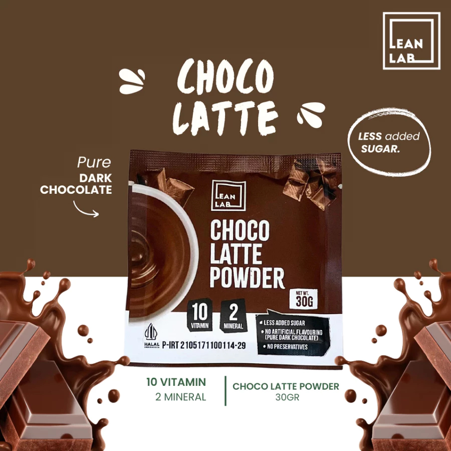 Jual Lean lab Bubuk Minuman Premium Latte Powder 30g Sachet Bubuk ...