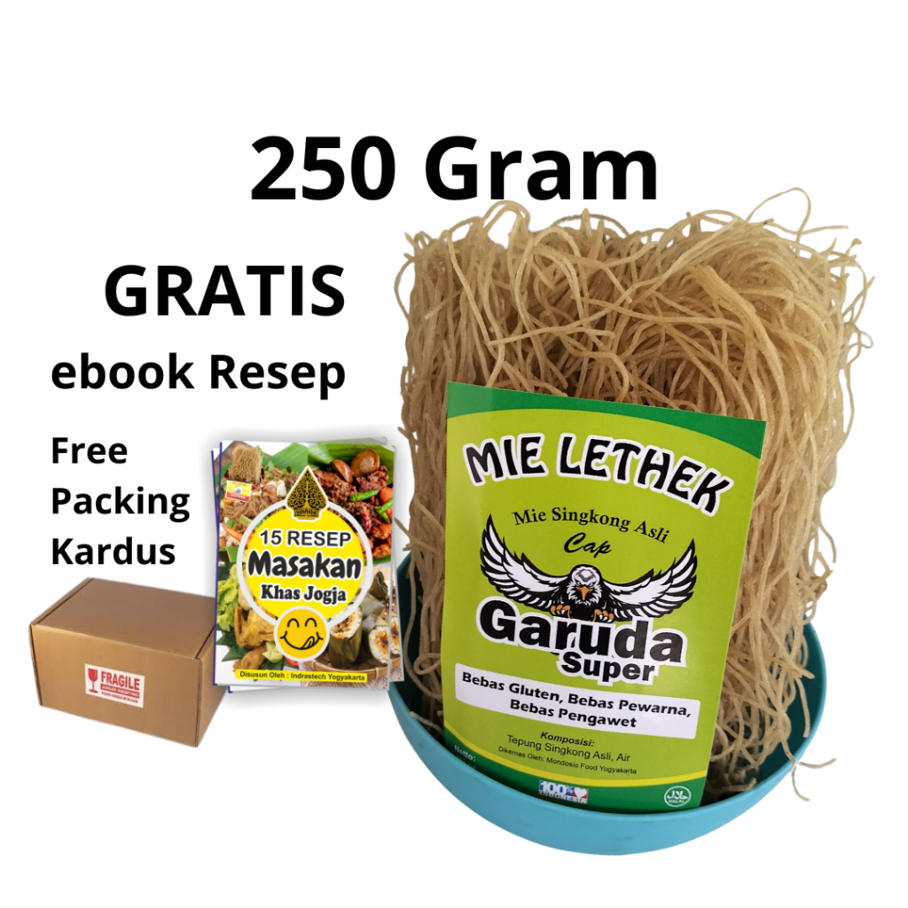 Jual Mie Lethek Cap Garuda Super 250gr – Mie Singkong Tradisional Sehat ...