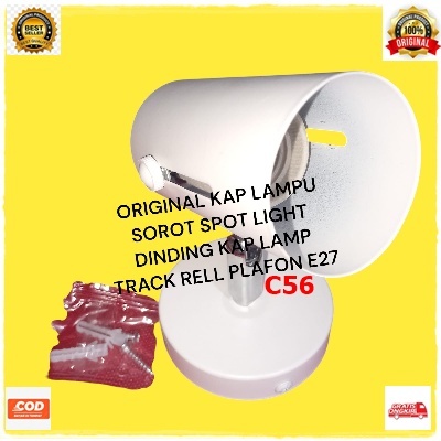 Jual C56 KAP LAMPU E27 SOROT PLAFON SPOTLIGHT TEMPAT BESI 100% ORI ...