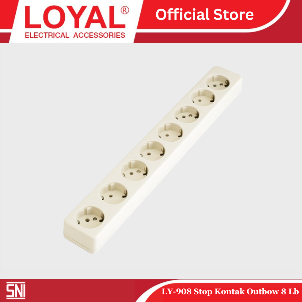 Jual LOYAL Stop Kontak Outbow 8 Lubang Socket LY-908 | Shopee Indonesia