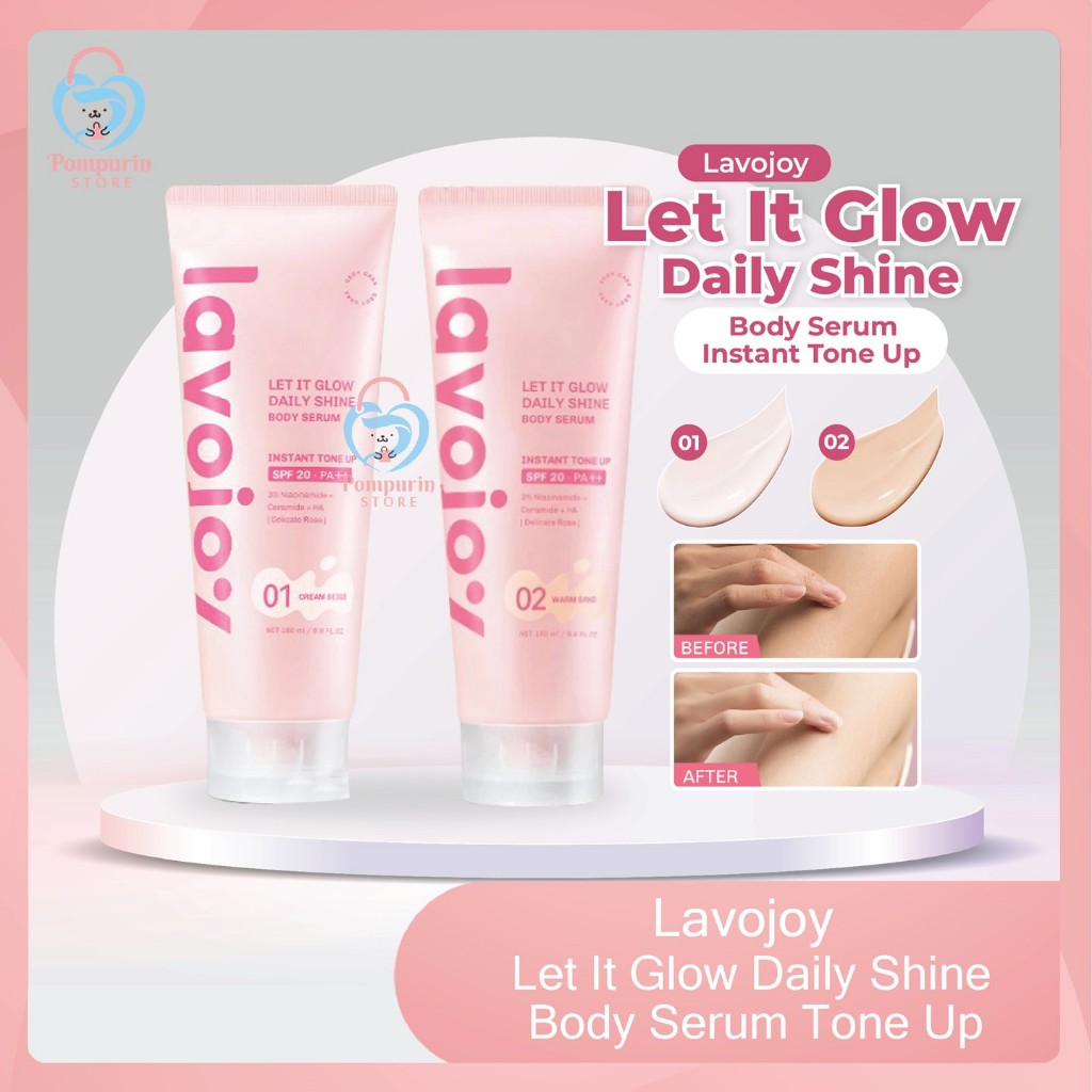 Jual Lavojoy Let It Glow Daily Shine Body Serum Instant Tone Up SPF 20 ...