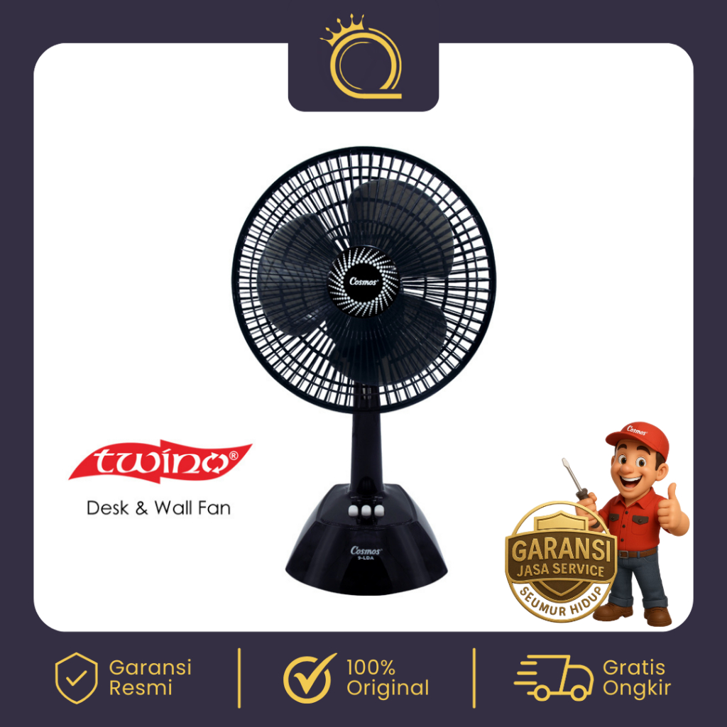 Jual Cosmos Kipas Angin Meja & Dinding 9 Inch 9-LDA Twino Desk Fan ...