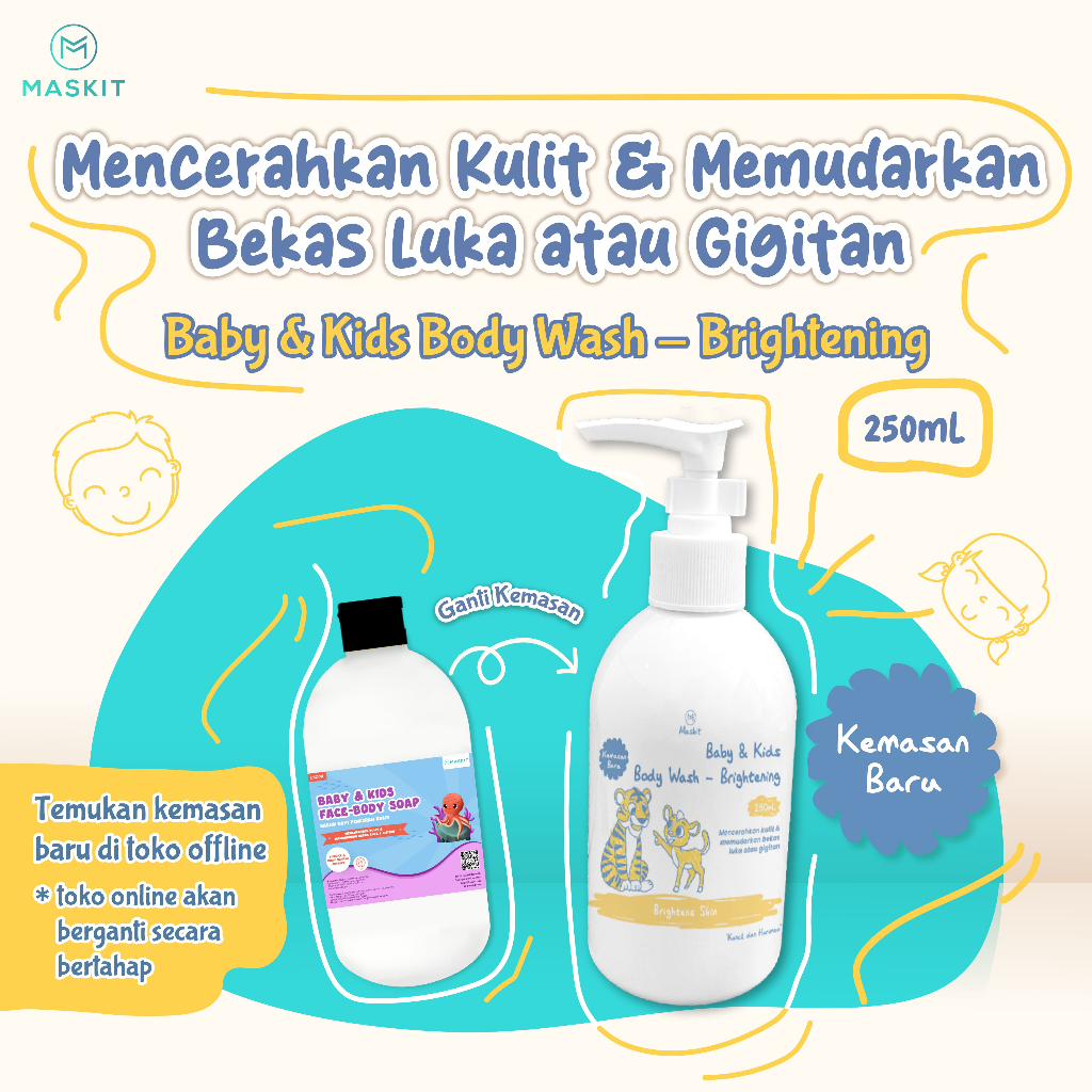 Jual Sabun Bayi & Anak Mencerahkan Kulit Baby Kids Brightening Wash ...