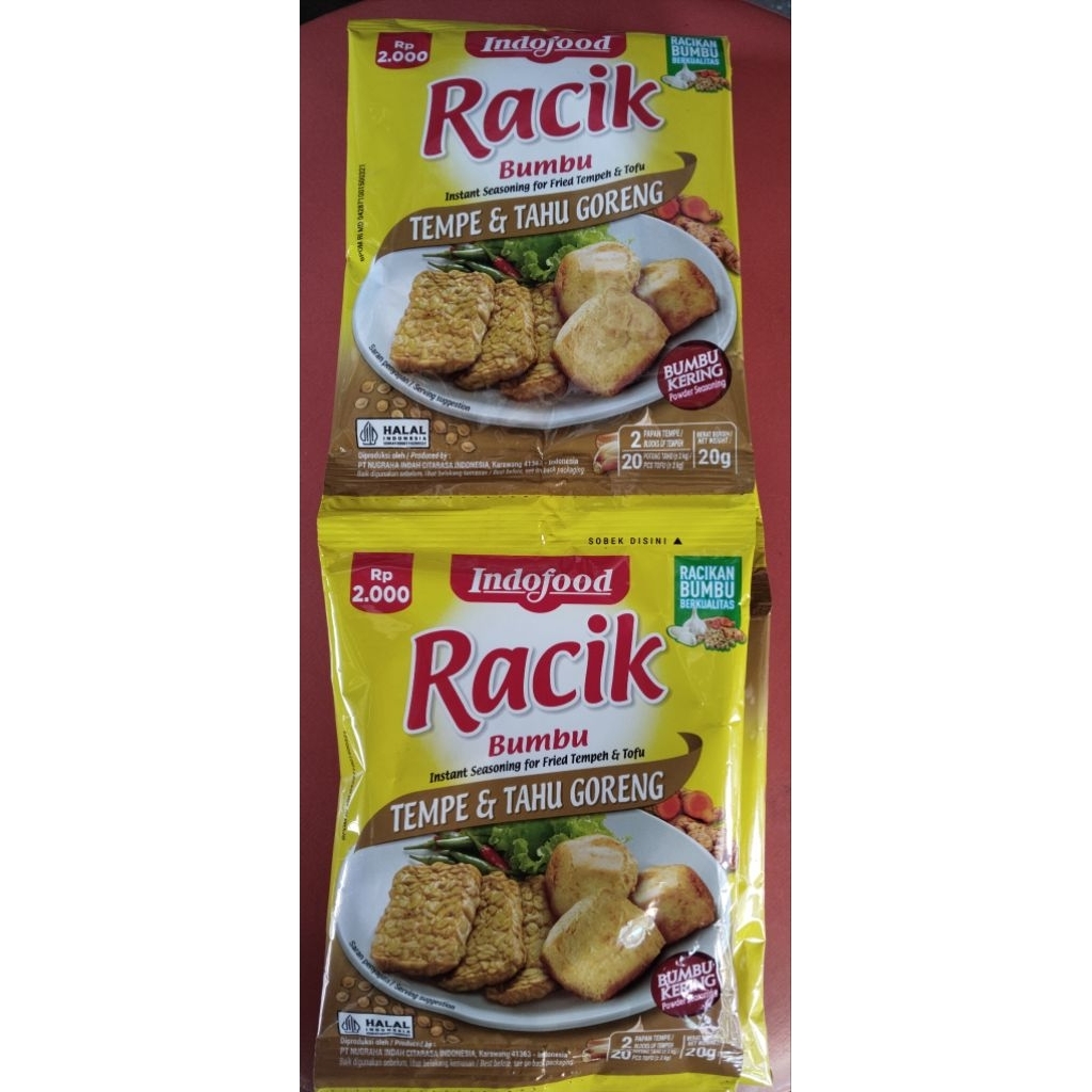 Jual racik tahu tempe 20 gr | Shopee Indonesia