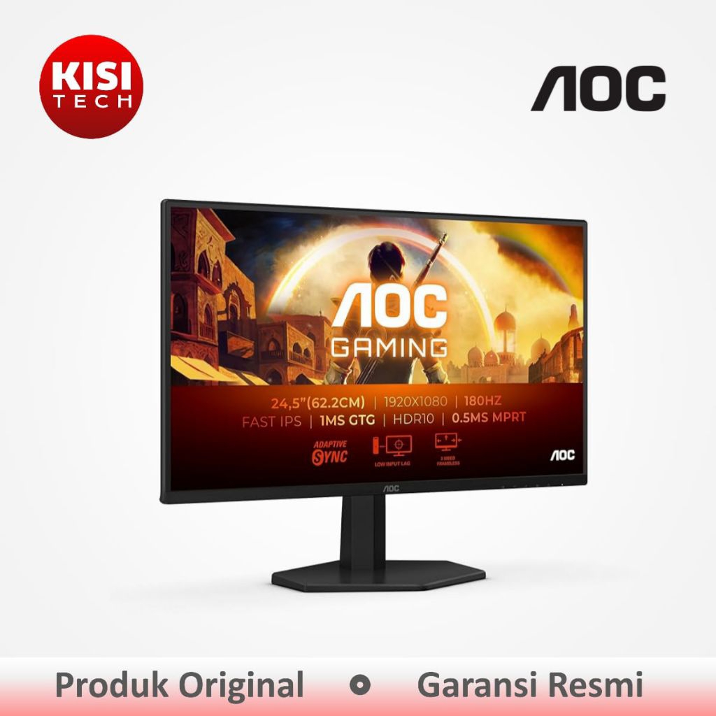 Jual Monitor AOC 25G42E LED 25 Inch IPS 180Hz 0.5ms HDR10 HDMI Display ...