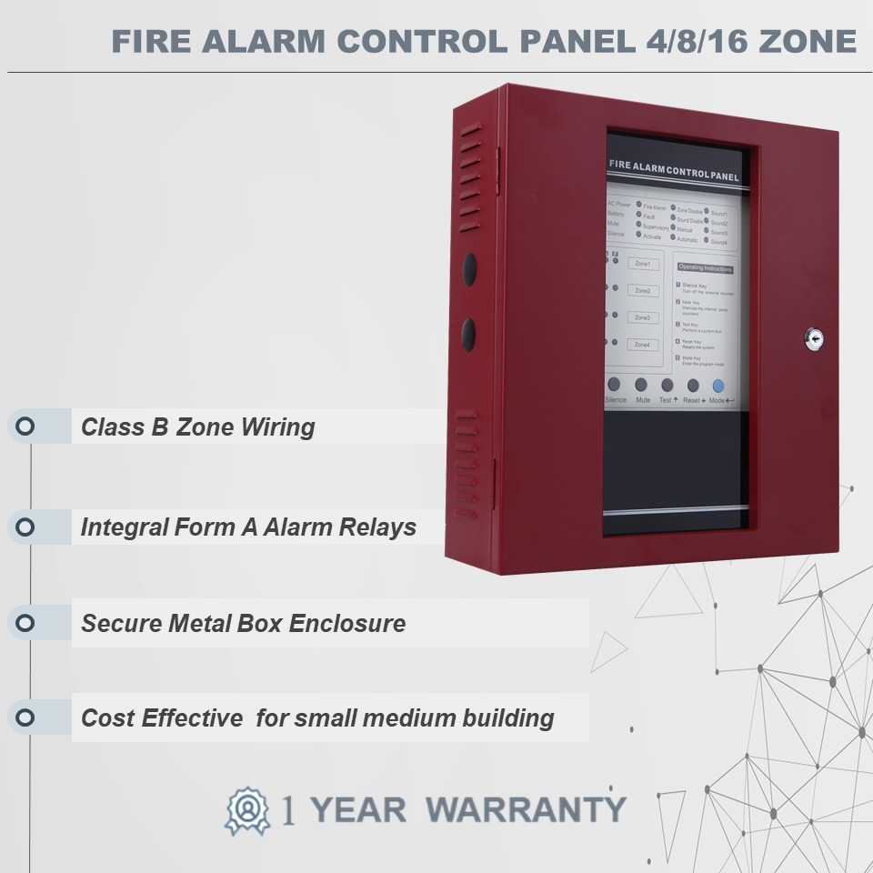 Jual Fire Alarm Panel MCFA Conventional Control Zone 4 8 16 ...