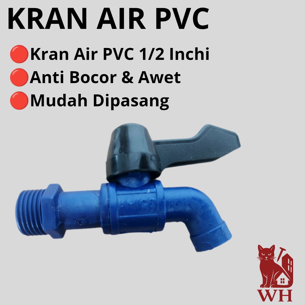 Jual Kran Air 1/2 Inchi Plastik / Kran Taman / Kran Air PVC Murah Awet ...