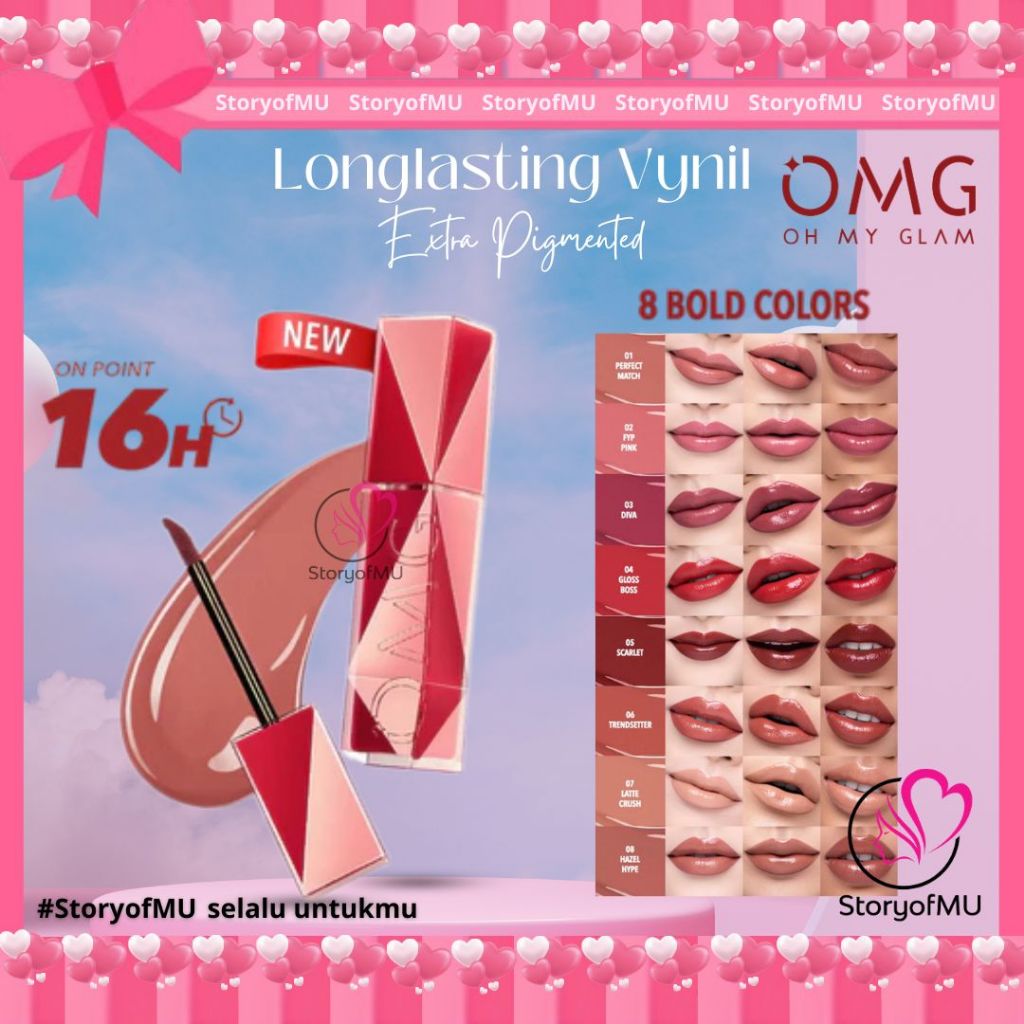 Jual StoryofMU - OMG OH MY GLAM Colorlast Lip Vinyl 2.5 g ...