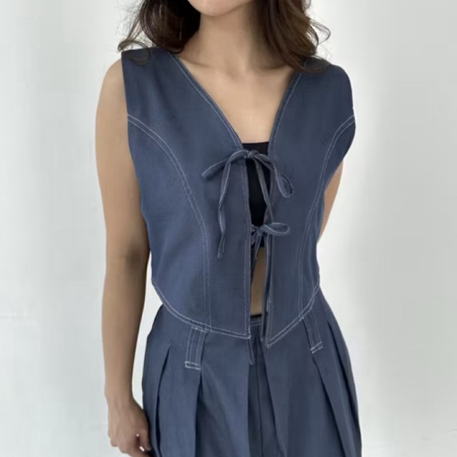 Jual JO VEST - Vest Rompi Wanita Atasan Top Murah Halter Neck Tank Top ...