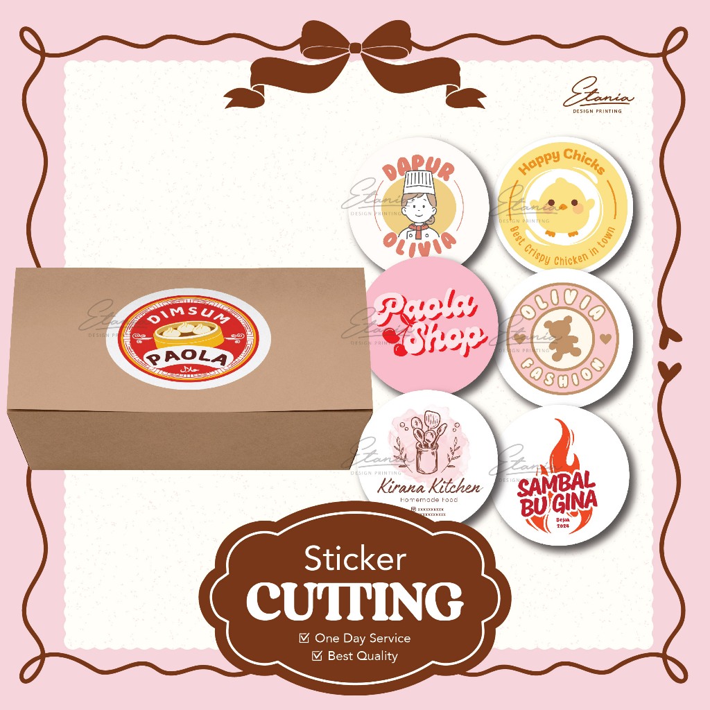 Jual Sticker logo / print logo / print sticker logo / Sticker Custom ...