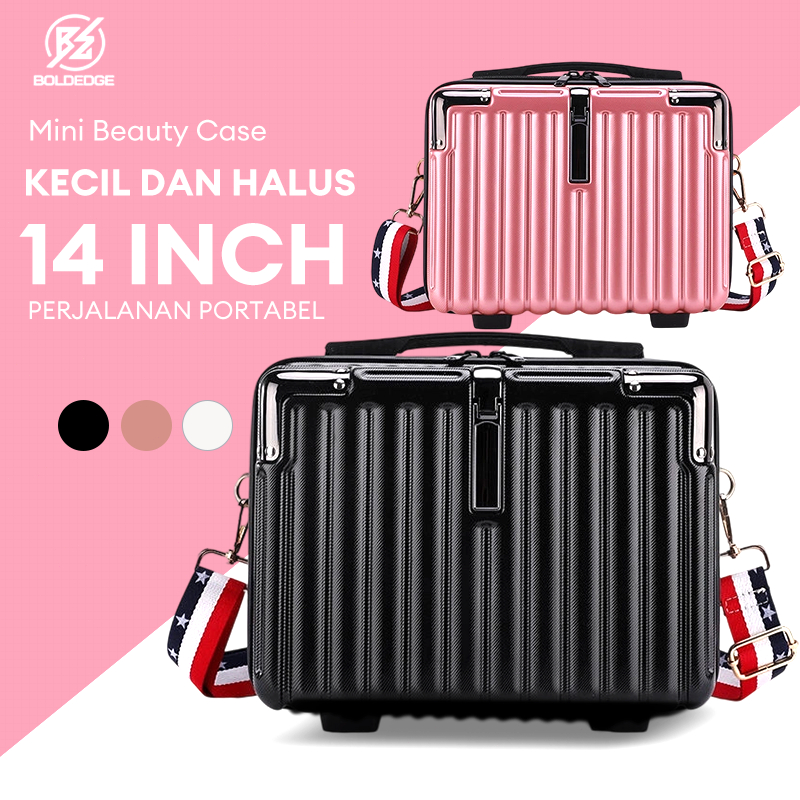 Jual BoldEdge 14 Inch Mini Makeup Tas Hamper Beauty Case Koper Travel ...