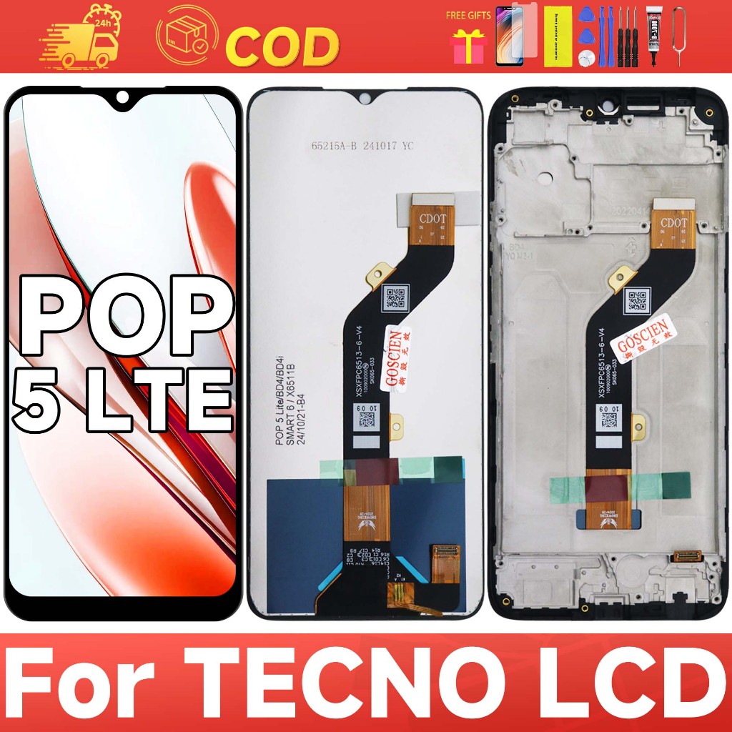 Jual LCD Original for Tecno POP 5 LTE BD4 BD4i BD4a Pop 5 Pro FULLSET ...